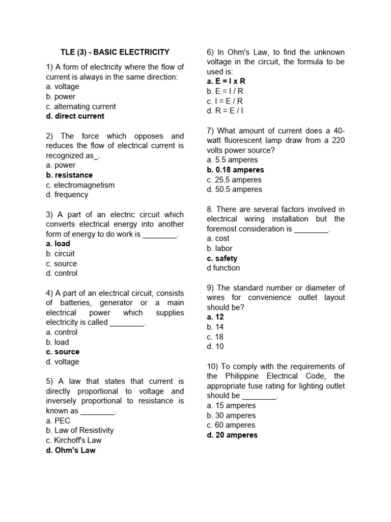 Electricity Pdf Series And Parallel Circuits Electrical Wiring