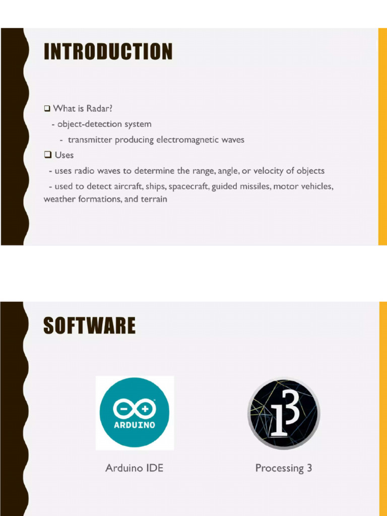 Radar System Using Aurdino | PDF