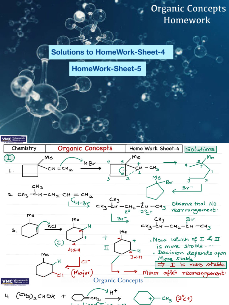 Organic Concept Homework-5 | PDF