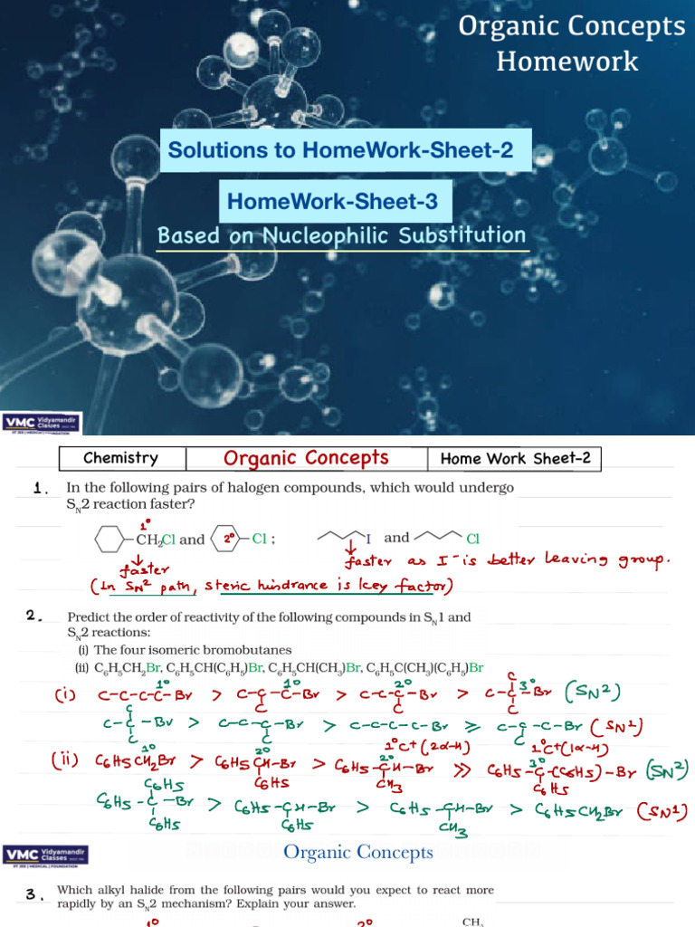 Organic Concept Homework-3 | PDF | Chemistry | Physical Chemistry