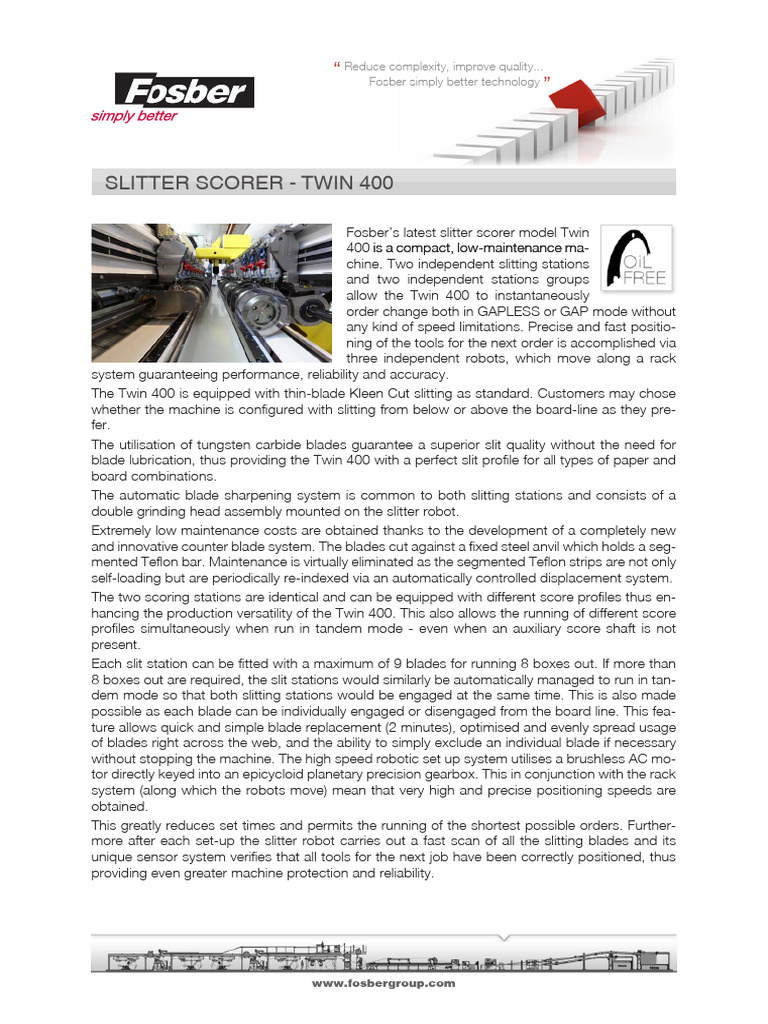 Twin 400 Slitter Scorer Overview | PDF | Equipment | Tools