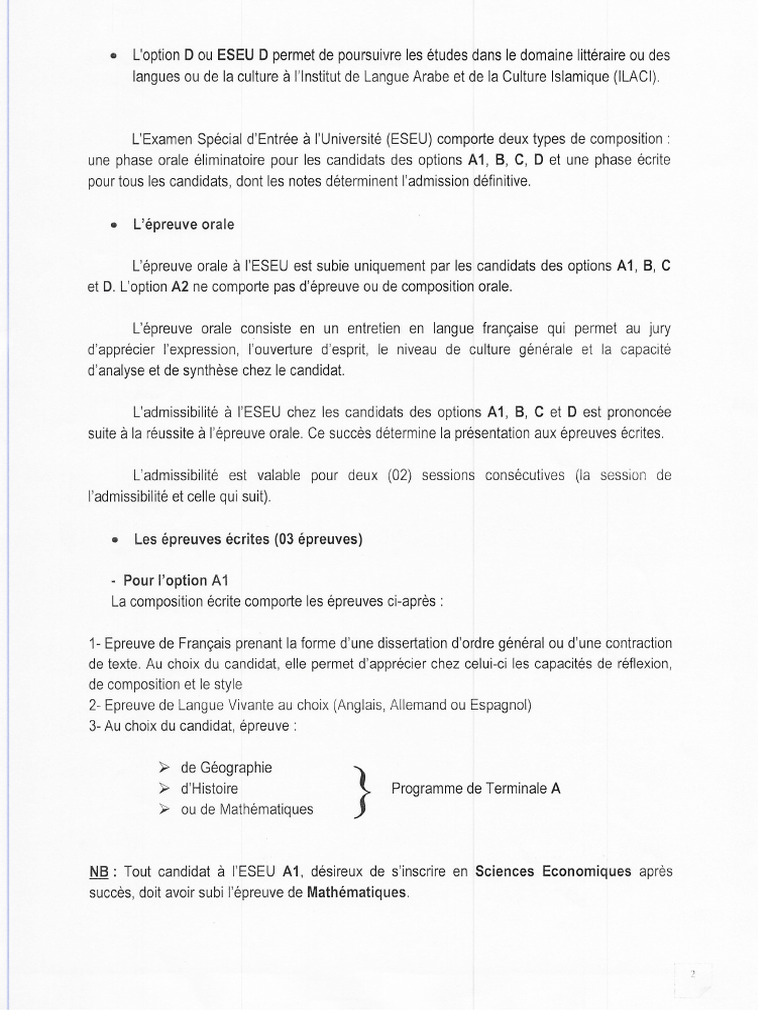 2 Note Information Eseu 2024 | PDF