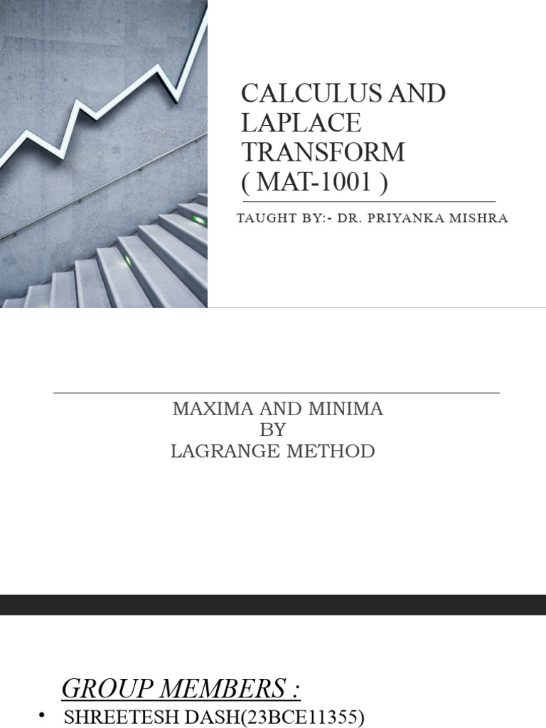 Calculus and Laplace Transform | PDF | Calculus | Mathematics Calculus and Laplace Transform | PDF | Calculus | Mathematics
