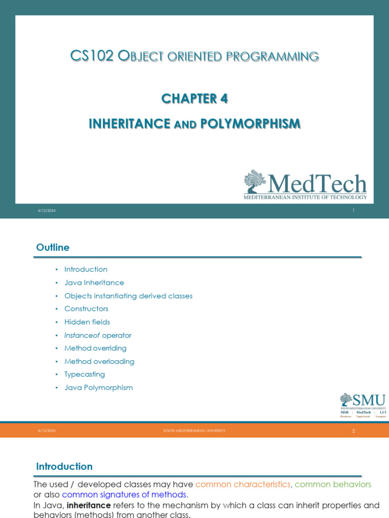 CS102 Chapter4 INHERITANCE POLYMORPHISM | PDF | Inheritance (Object ... CS102 Chapter4 INHERITANCE POLYMORPHISM | PDF | Inheritance (Object ...