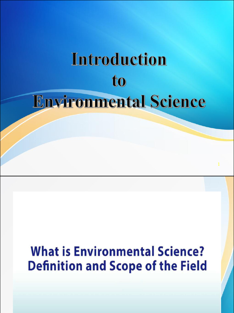 Understanding Environmental Science Basics | PDF | Environmental ...