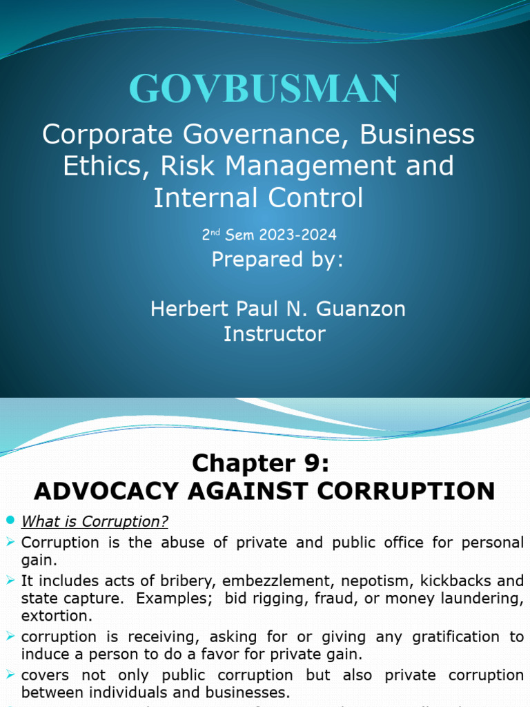 Combating Corruption in Governance | PDF | Political Corruption | Corruption