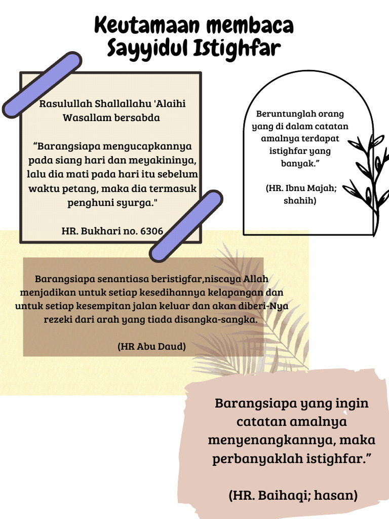 Sayyidul Istighfar | PDF