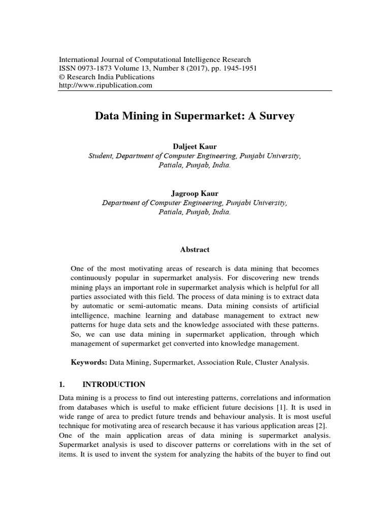Ijcirv13n8 08 | PDF | Cluster Analysis | Data Mining