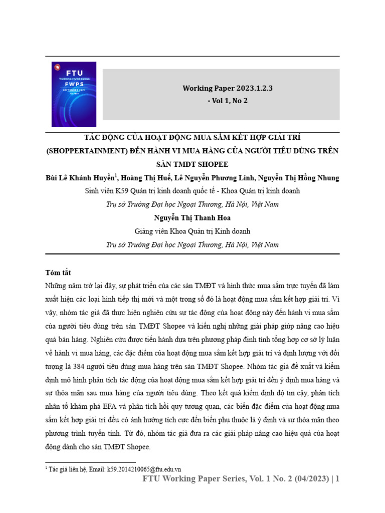 FWPS Vol 1 No 2 Paper 3 | PDF