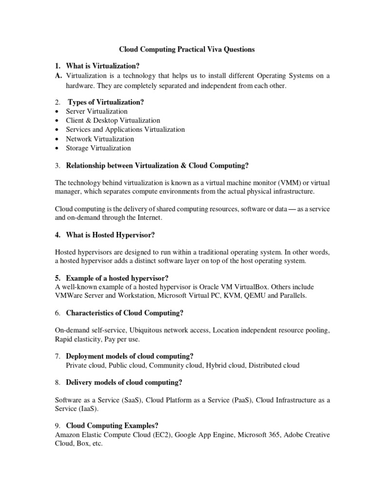 CC Practical Viva Ques - Ans | PDF