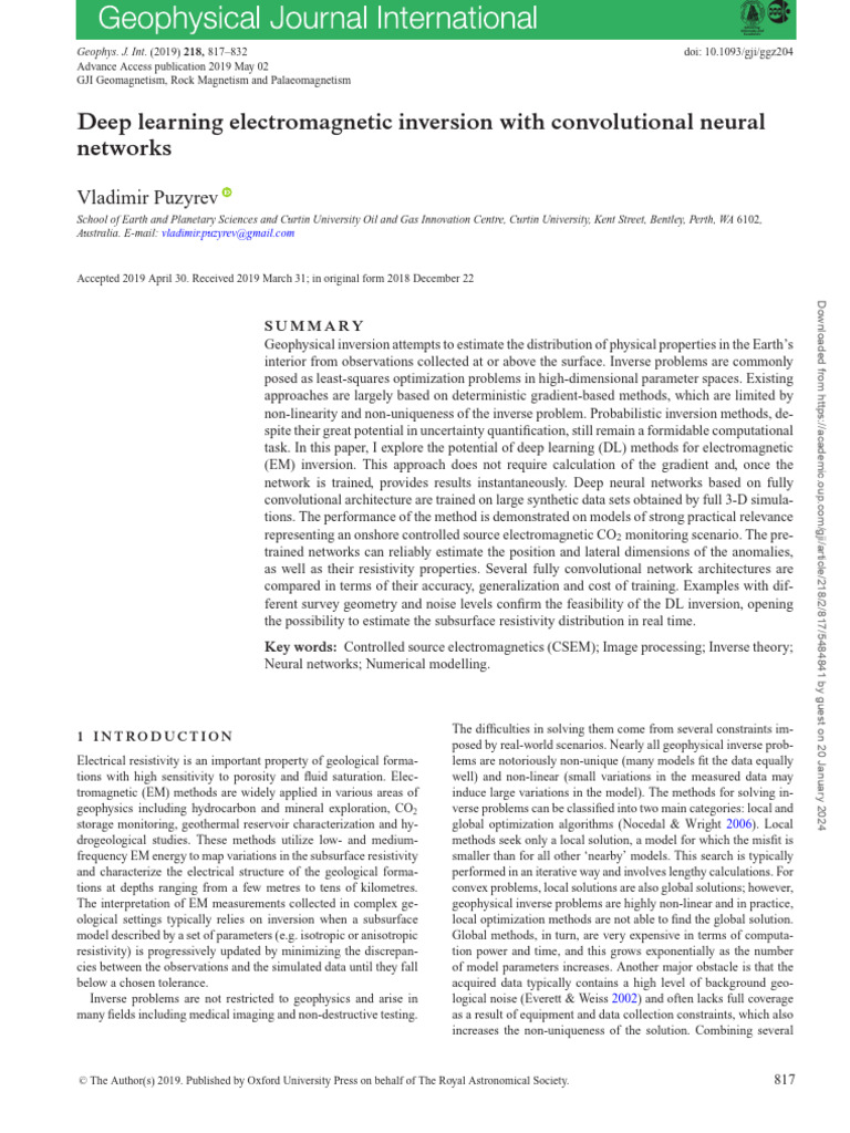 GGZ 204 | PDF | Inverse Problem | Mathematical Optimization