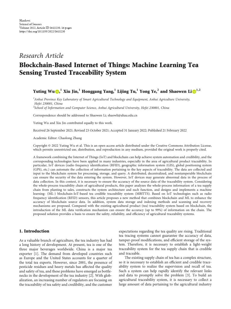 Blockchain-Based Internet of Things Machine Learni | PDF | Internet Of Things | Database Transaction