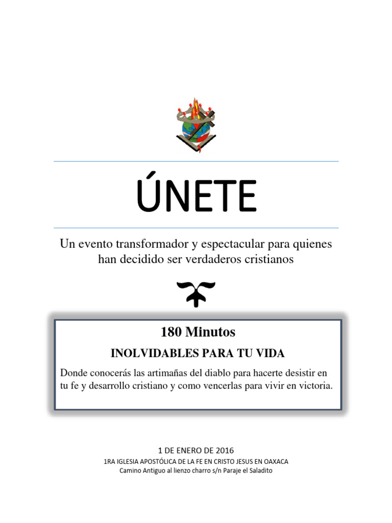 Evento Unete-1 | PDF | Cristo (título) | David