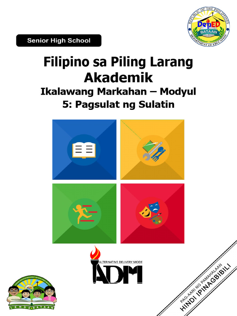 Pagsulat Sa Filipino Sa Piling Larang MODULE 5 QUARTER 2 | PDF