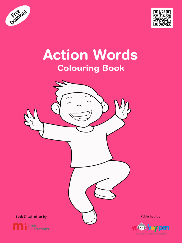 050 - Action - Words - Colouring - Book (1) - Unlocked | PDF