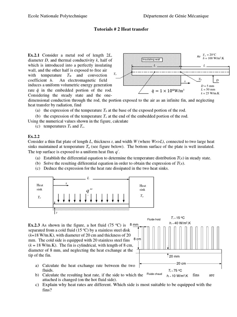 TD#2 | PDF | Heat Transfer | Thermodynamics