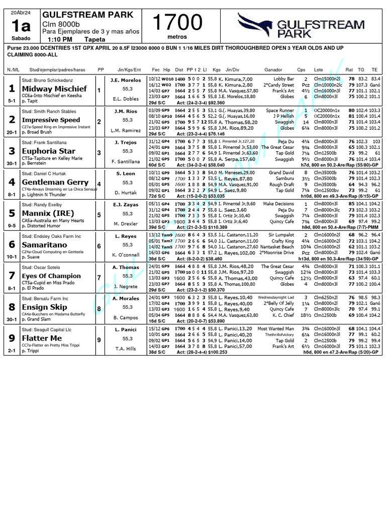 Gulfstream Park | PDF | Thoroughbred Racehorses | American Racehorses