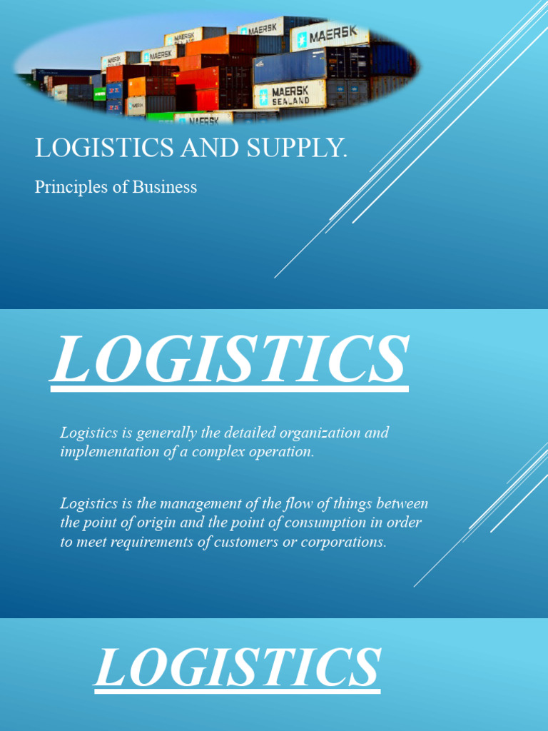 Logistics and Supply Chain | PDF | Logistics | Warehouse