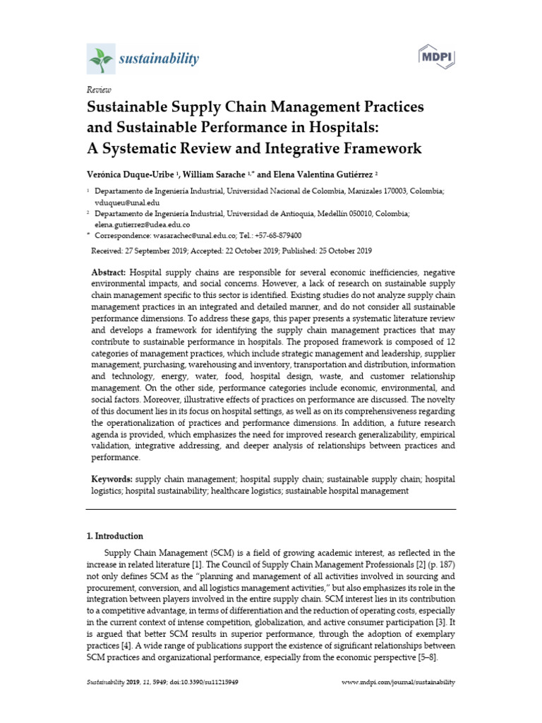Sustainable Supply Chain Management Practices and | PDF | Supply Chain ... Sustainable Supply Chain Management Practices and | PDF | Supply Chain ...