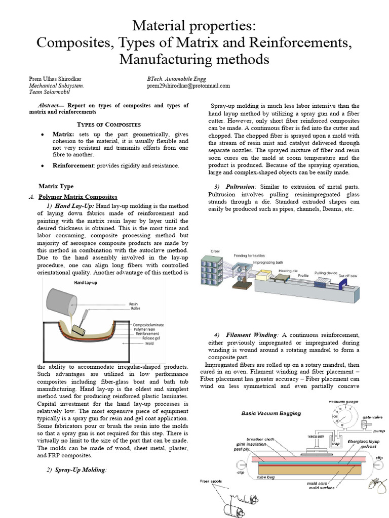 Material Properties | PDF | Composite Material | Fiberglass