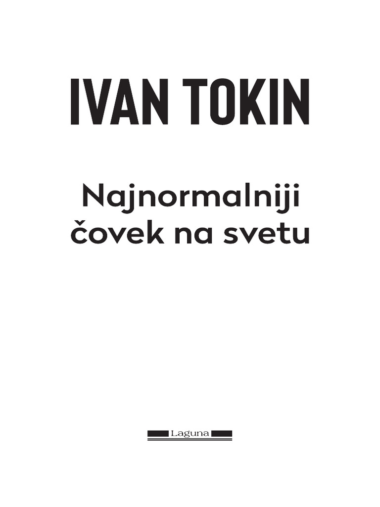 Laguna Najnormalniji Covek Na Svetu Jubilarno Izdanje | PDF