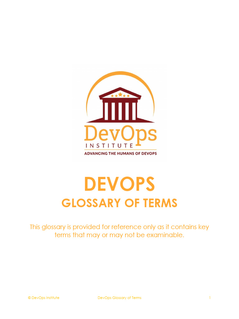 Master+DevOps+Glossary Cleaned | PDF | Agile Software Development ...