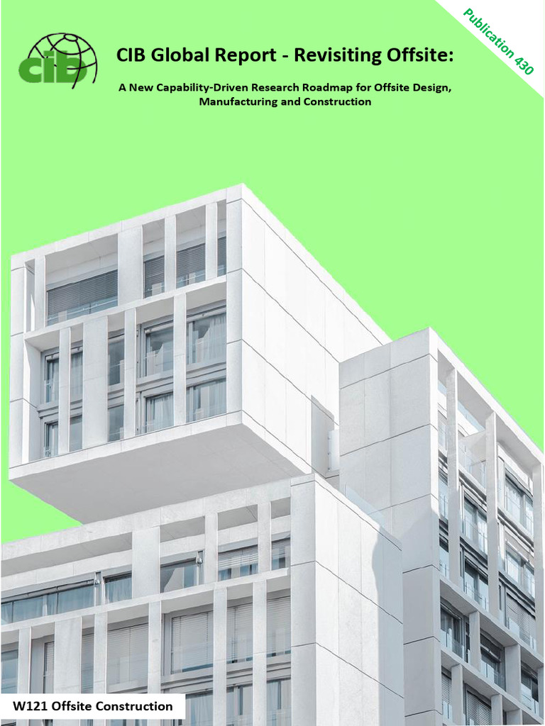 OFF SITE CONSTRUCTION - CIB-W121-Research-Roadmap-Report-Public-Release-2023 | PDF | Supply ...