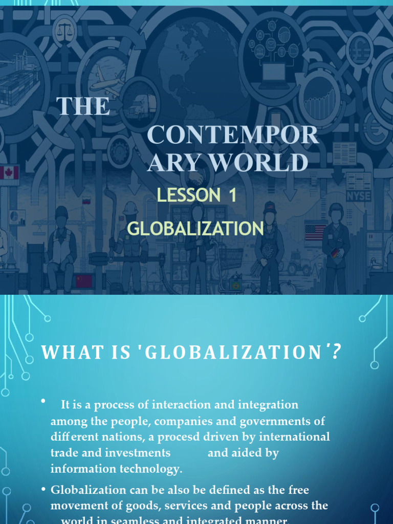 Ilide - Info Lesson 1 Globalization Contemporary World PR | PDF ...