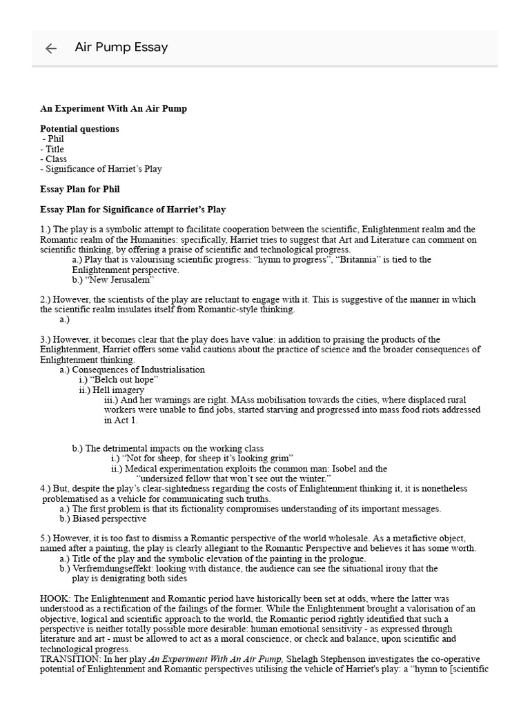 AEWAAP Essay Plan - Mild Complexity | PDF | Age Of Enlightenment ...