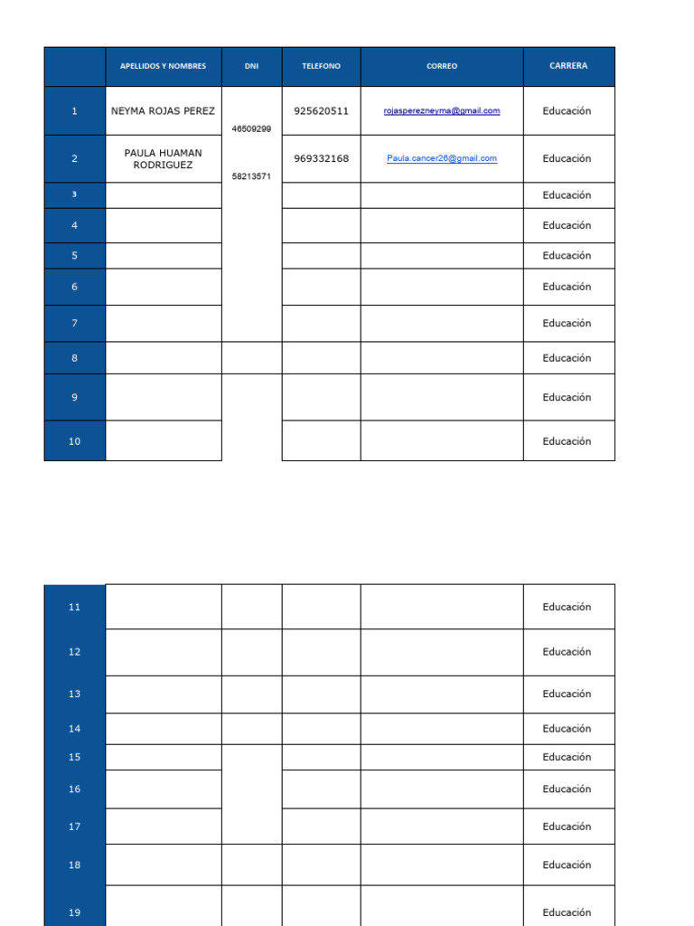 Cartas de Presentación Formato Excel | PDF