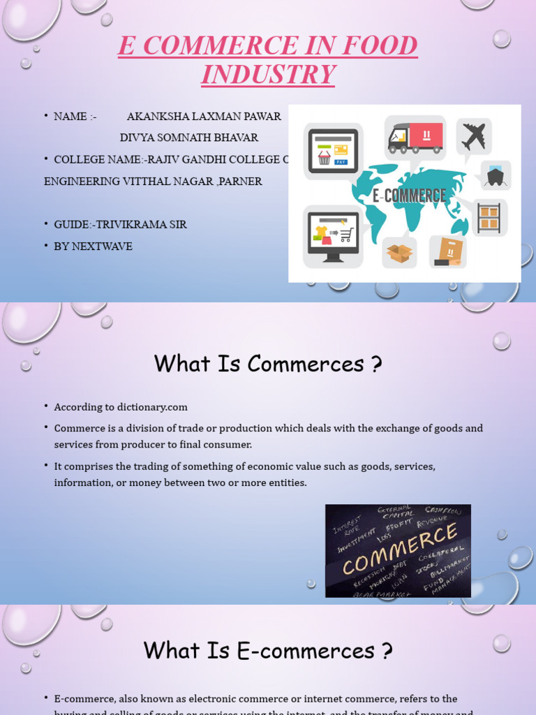Ecommerce PPT Divya | PDF | E Commerce | Electronic Business