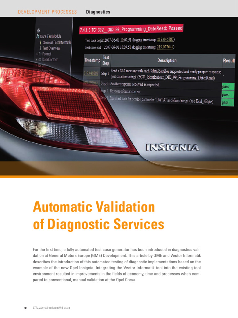 Automatic Validation of Diagnostic Services | PDF | Automation | Opel