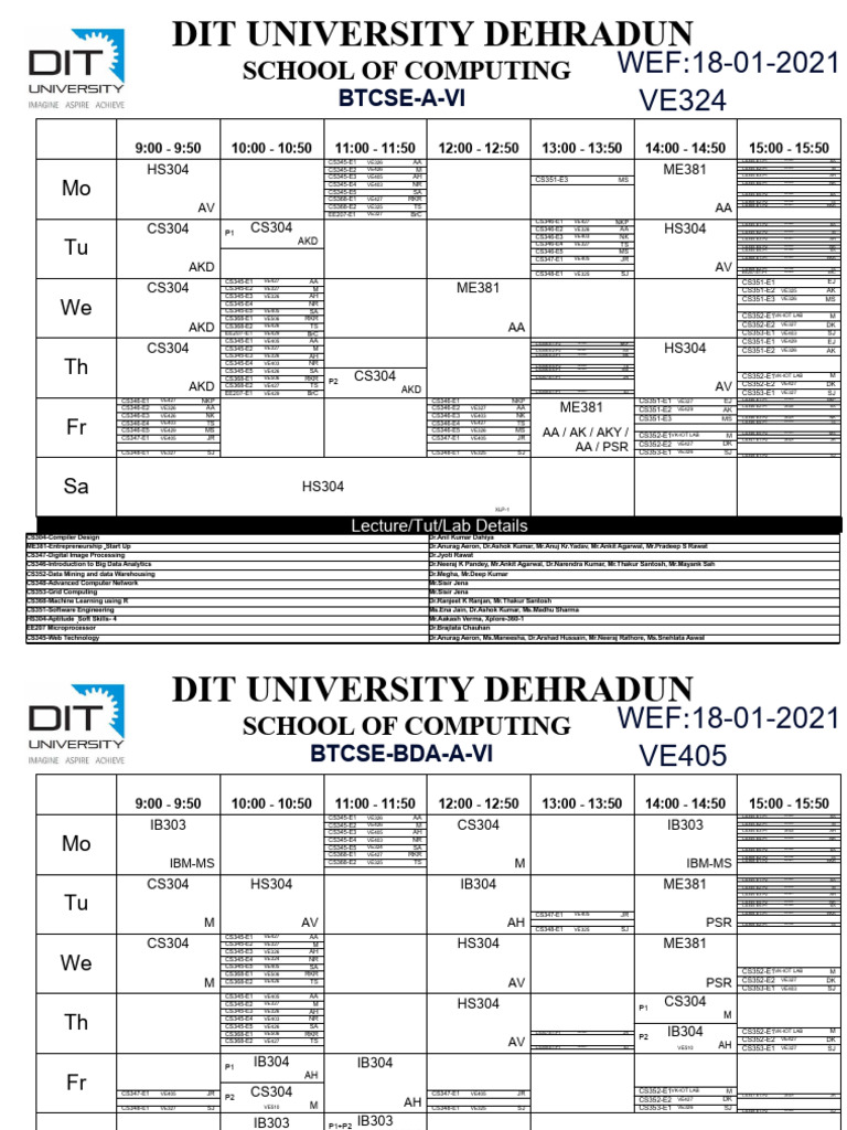SOC-CLASS TIME TABLE-JAN-APR-2021-18-1-21(updated) | PDF | Computer ...