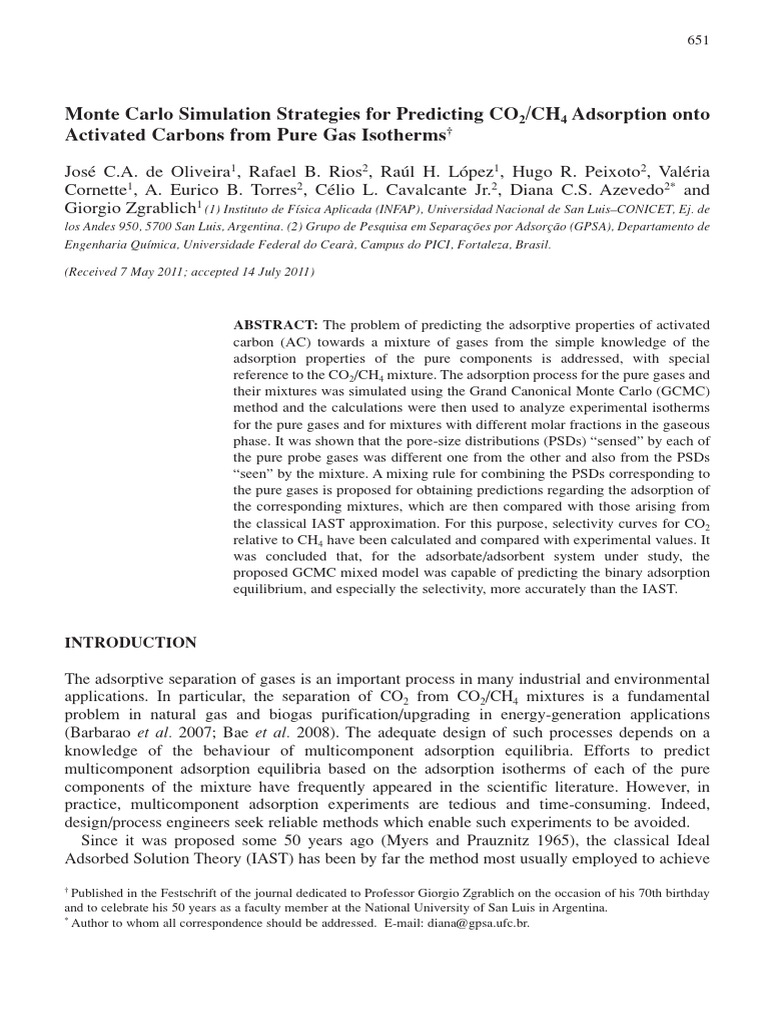 VI Mix of CH4 and CO2 GCMC and Experiments - Probabilities of Moves of Mix of Gases Oliveira ...