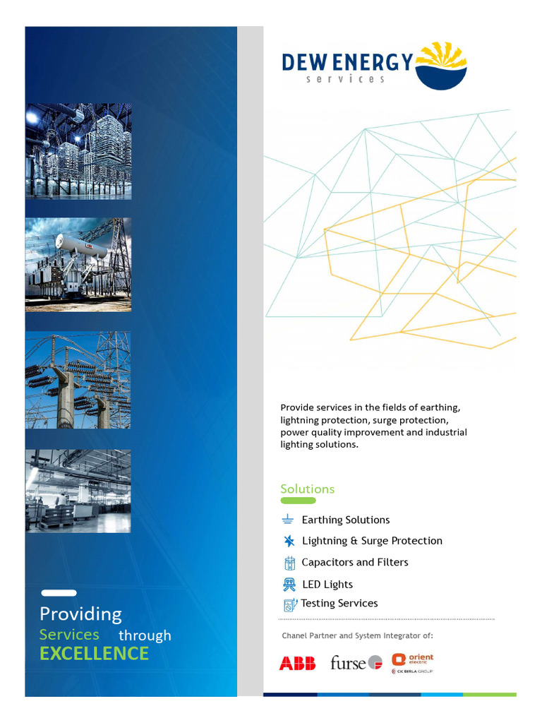 DEW - Service Offerings Broucher | PDF | Capacitor | Ac Power