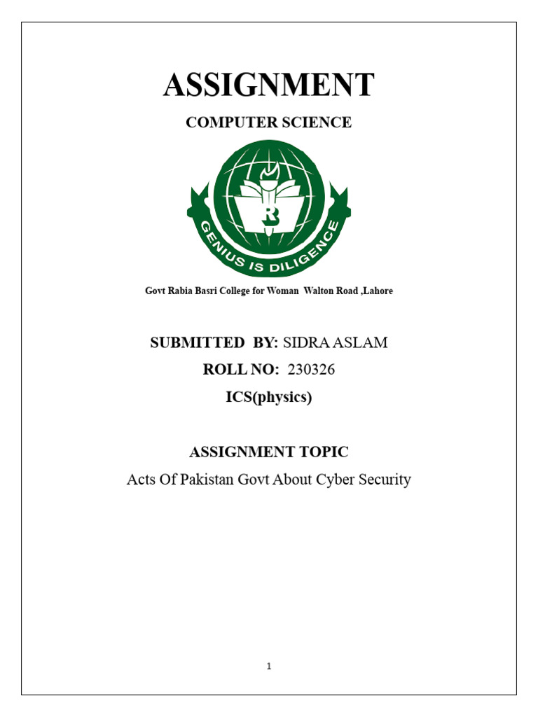 Assignment Sidra | PDF | Cybercrime | Fraud