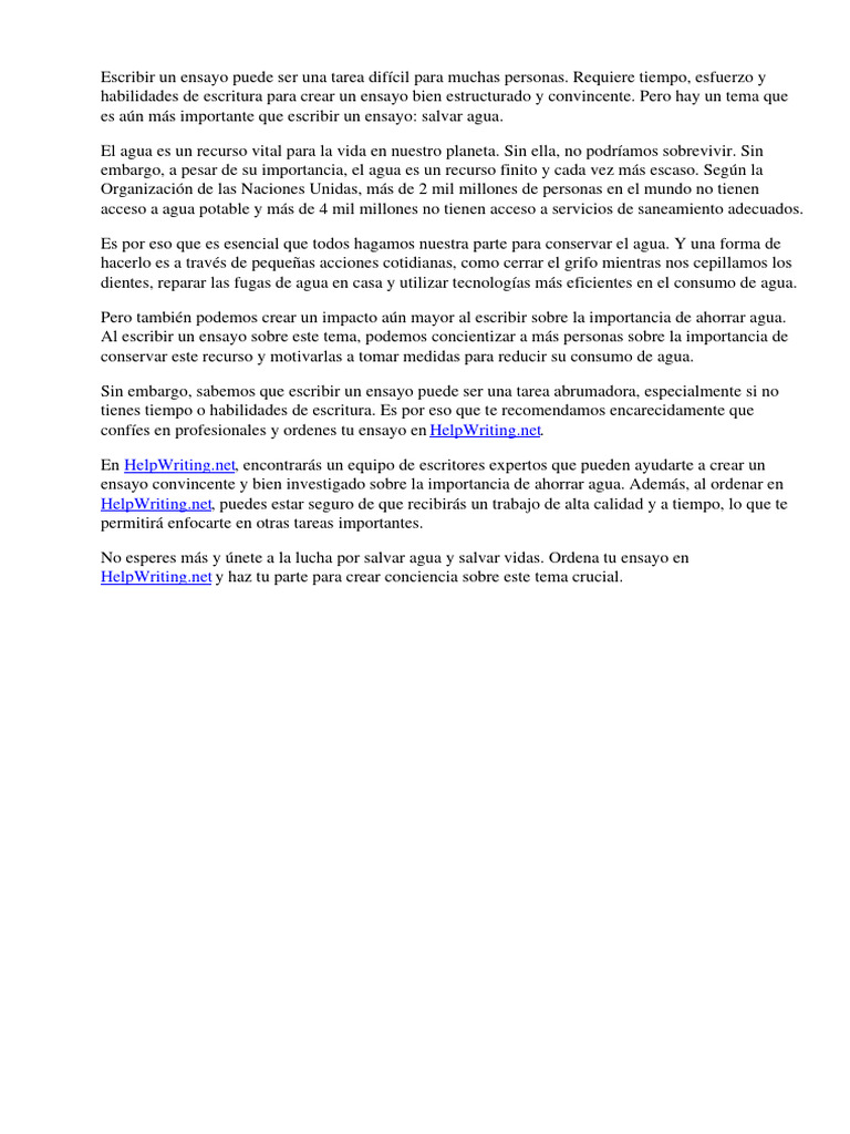 Salvar Agua, Salvar Vidas | PDF | Agua | Ciencia medioambiental