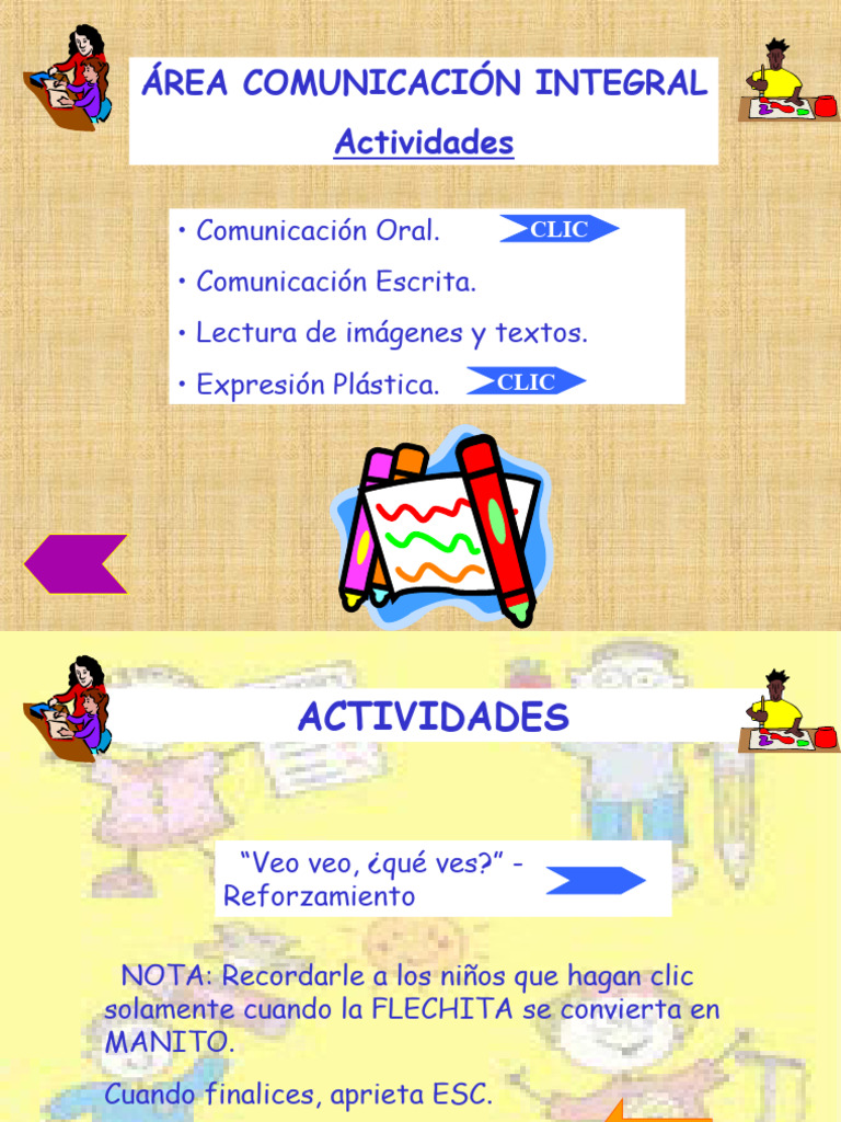 Actividades de Comunicación Integral | PDF
