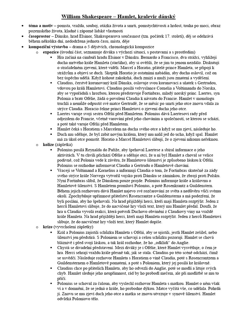 W. Shakespeare - Hamlet | PDF