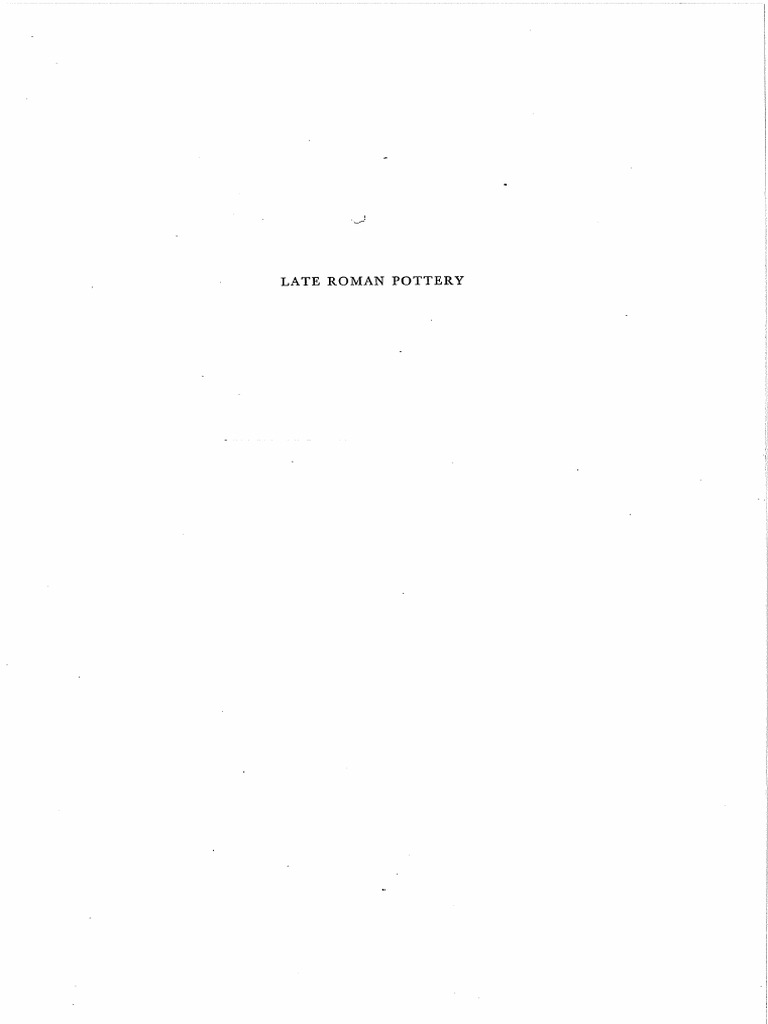 J.hayeS-Late Roman Pottery 1972 | PDF