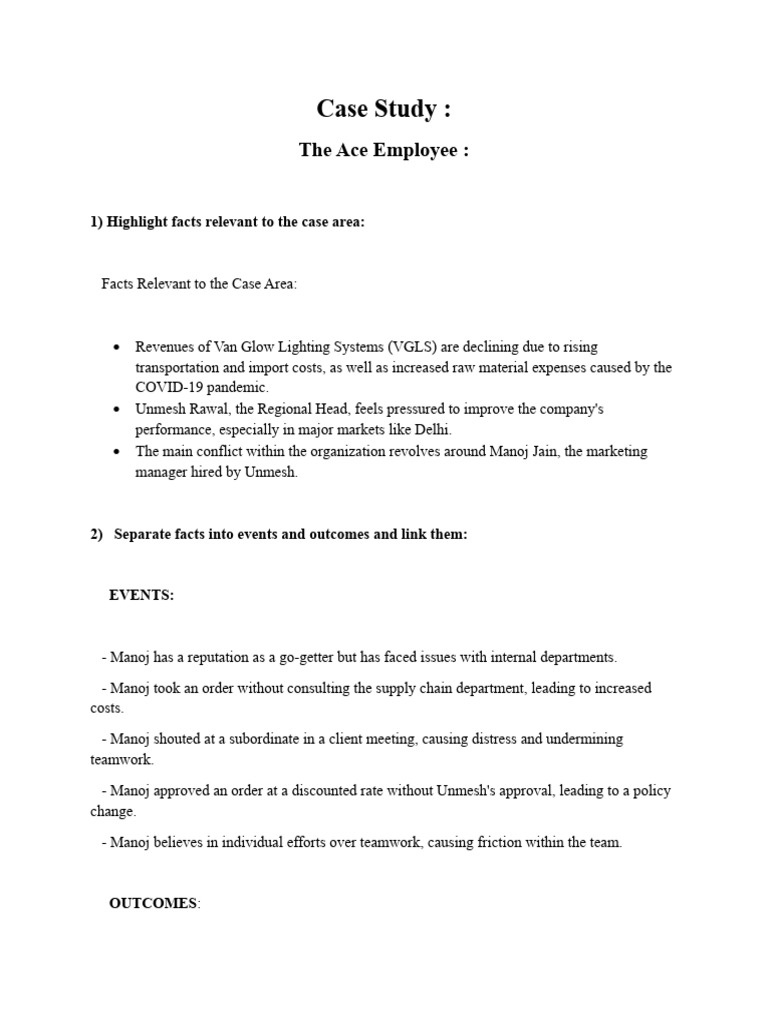 HRM Case Study | PDF | Leadership | Team Building