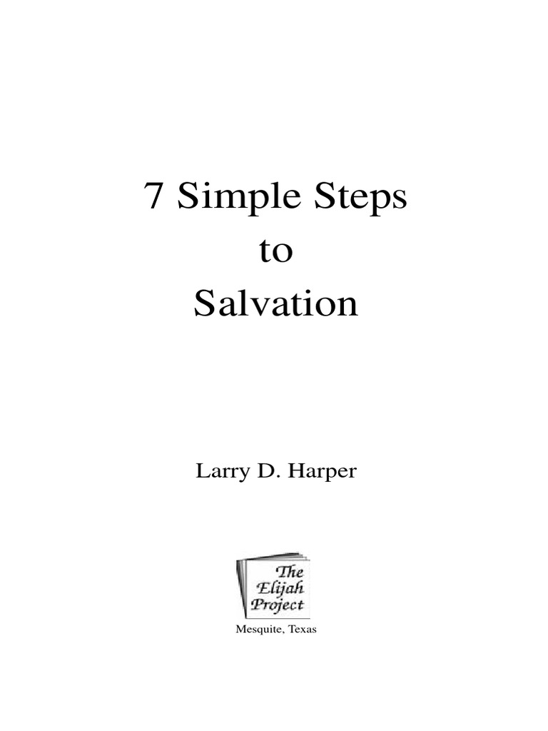 7 Simple Steps To Salvation | PDF | Paul The Apostle | Jesus