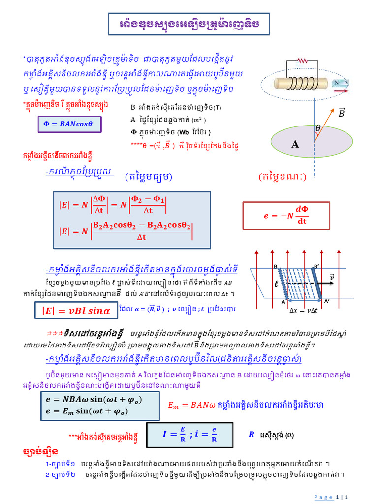 Induction Lesson Summary | PDF