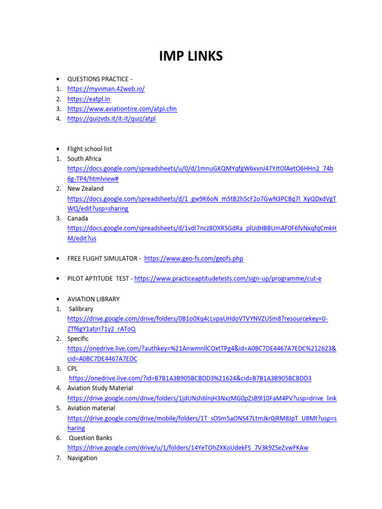 IMP Links | PDF | Aviation | Transport