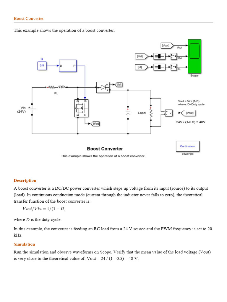 Boost Converter and Buck Converter | PDF | Power (Physics ...