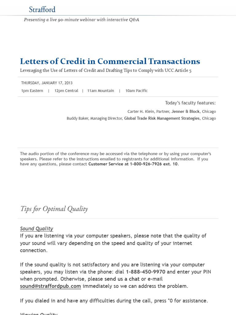 Letters of Credit in Commercial Transactions (PDFDrive) | Download Free ...