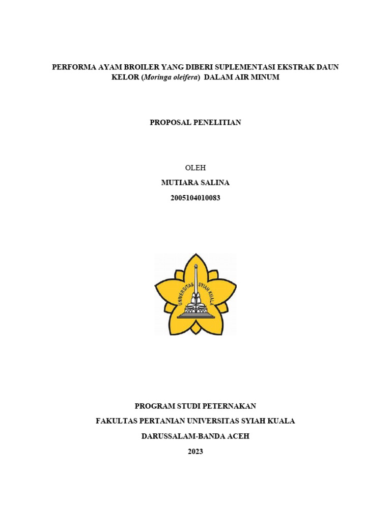 Sempro Judul Mutiara | PDF | Sains & Matematika | Teknologi & Rekayasa