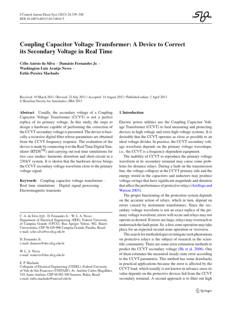Coupling_Capacitor_Voltage_Transformer_A device to correct secondary ...