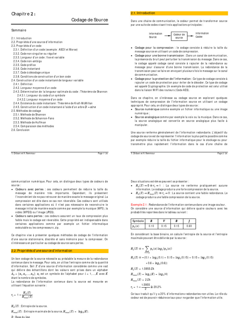 TIC Chap2 | PDF | Compression de données | Âge de l'information