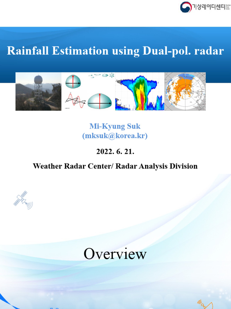 Rainfall Estimation Using Dual-Pol Radar (Mksuk) (20220621) | PDF ...